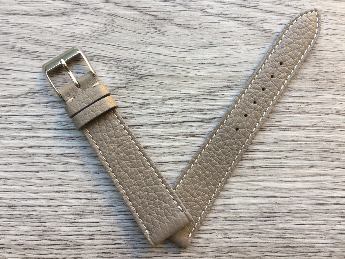 Luxury elegant leather watch strap, Stone